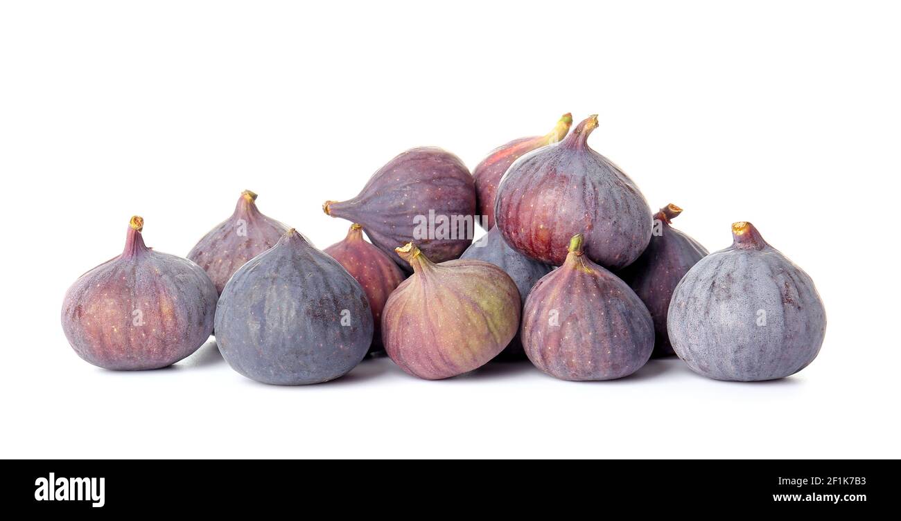 Fresh ripe figs on white background Stock Photo - Alamy