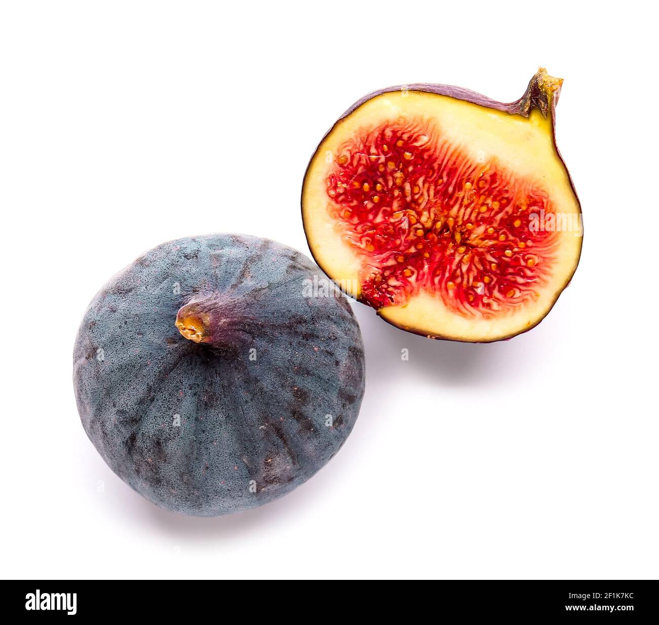 Fresh ripe figs on white background Stock Photo - Alamy