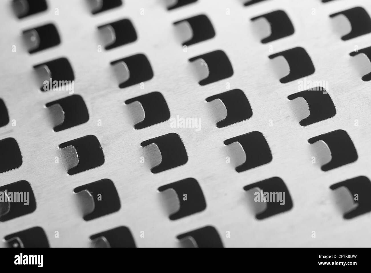 Texture of metal grater, closeup Stock Photo - Alamy