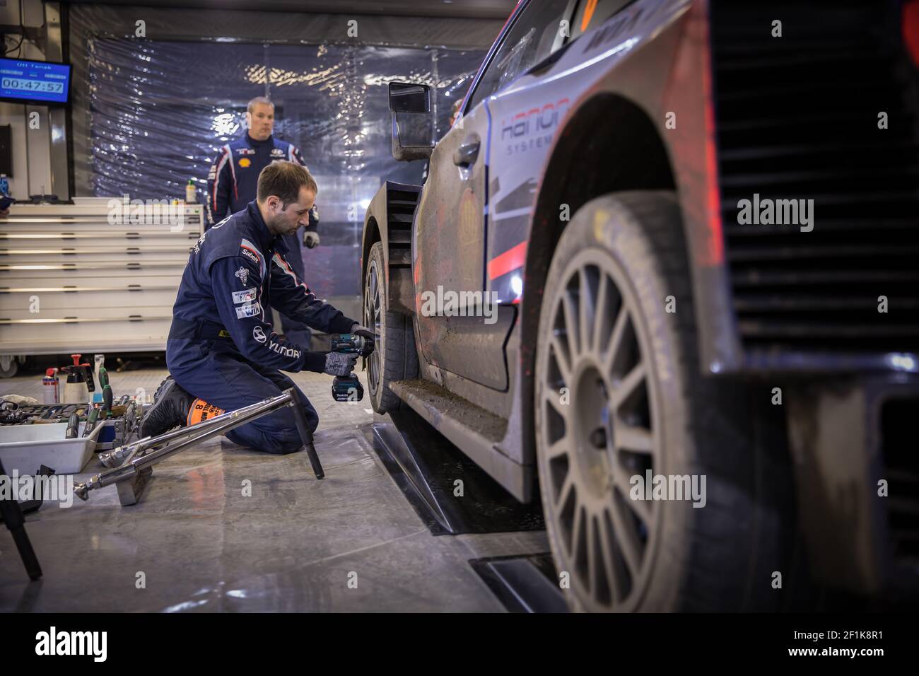 mecaniciens, mechanics during the 2020 WRC World Rally Car Championship ...