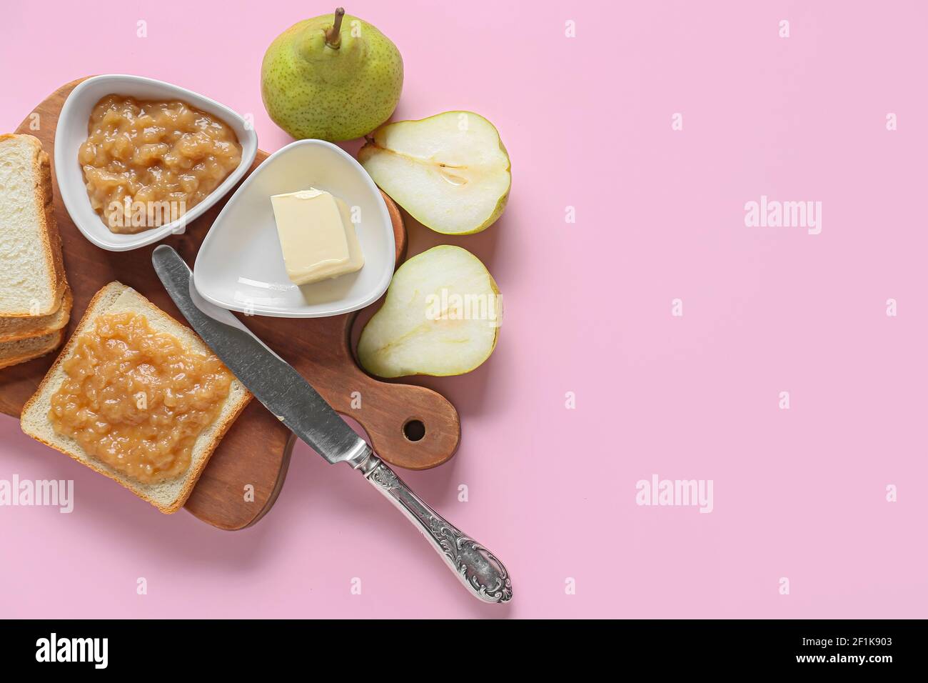 Smear butter on bread knife hi-res stock photography and images - Alamy