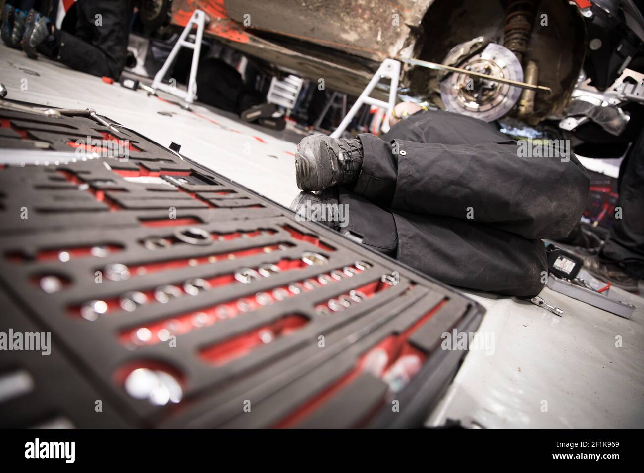mecaniciens, mechanics during the 2020 WRC World Rally Car Championship ...