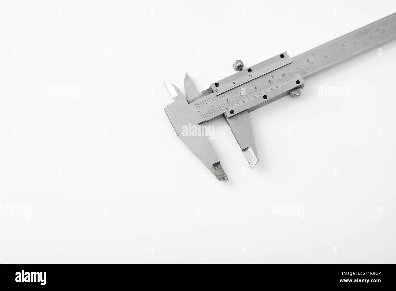 New caliper on white background Stock Photo - Alamy