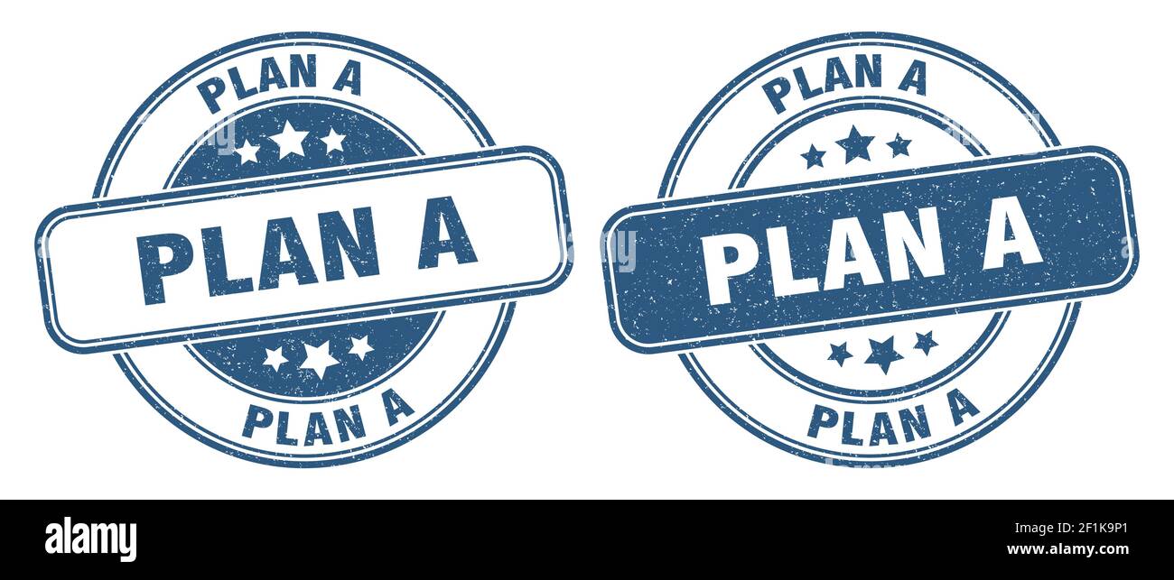plan a stamp. plan a sign. round grunge label Stock Vector Image & Art ...