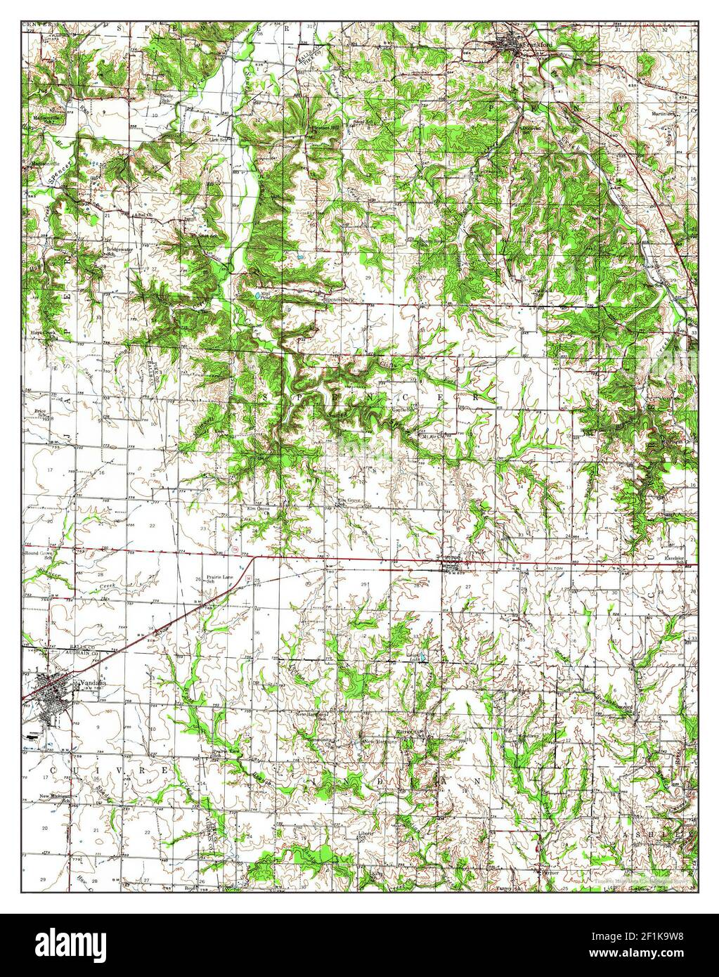 Map of vandalia missouri hi-res stock photography and images - Alamy