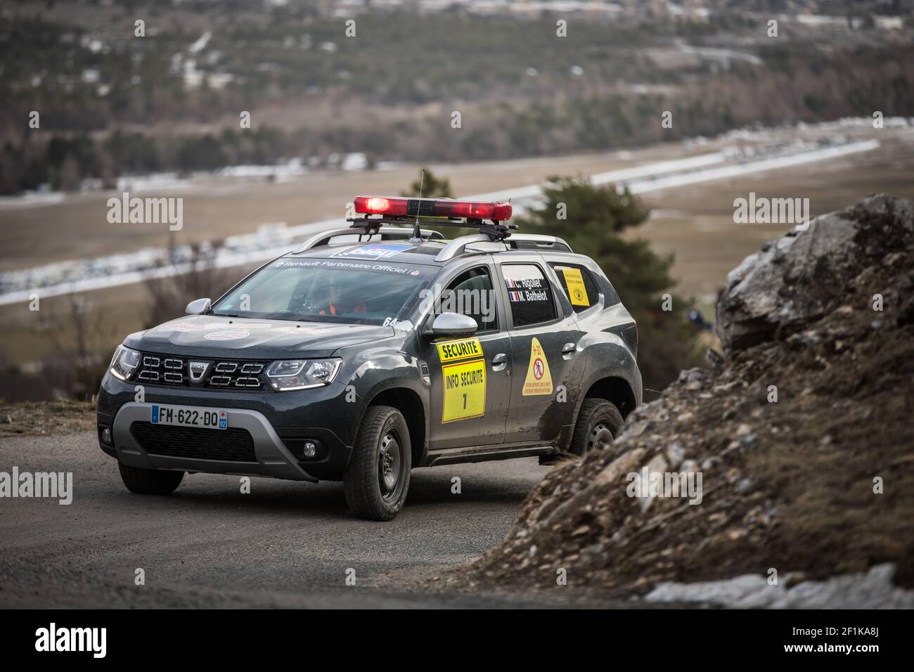 Renault security car during the 2020 WRC World Rally Car Championship ...