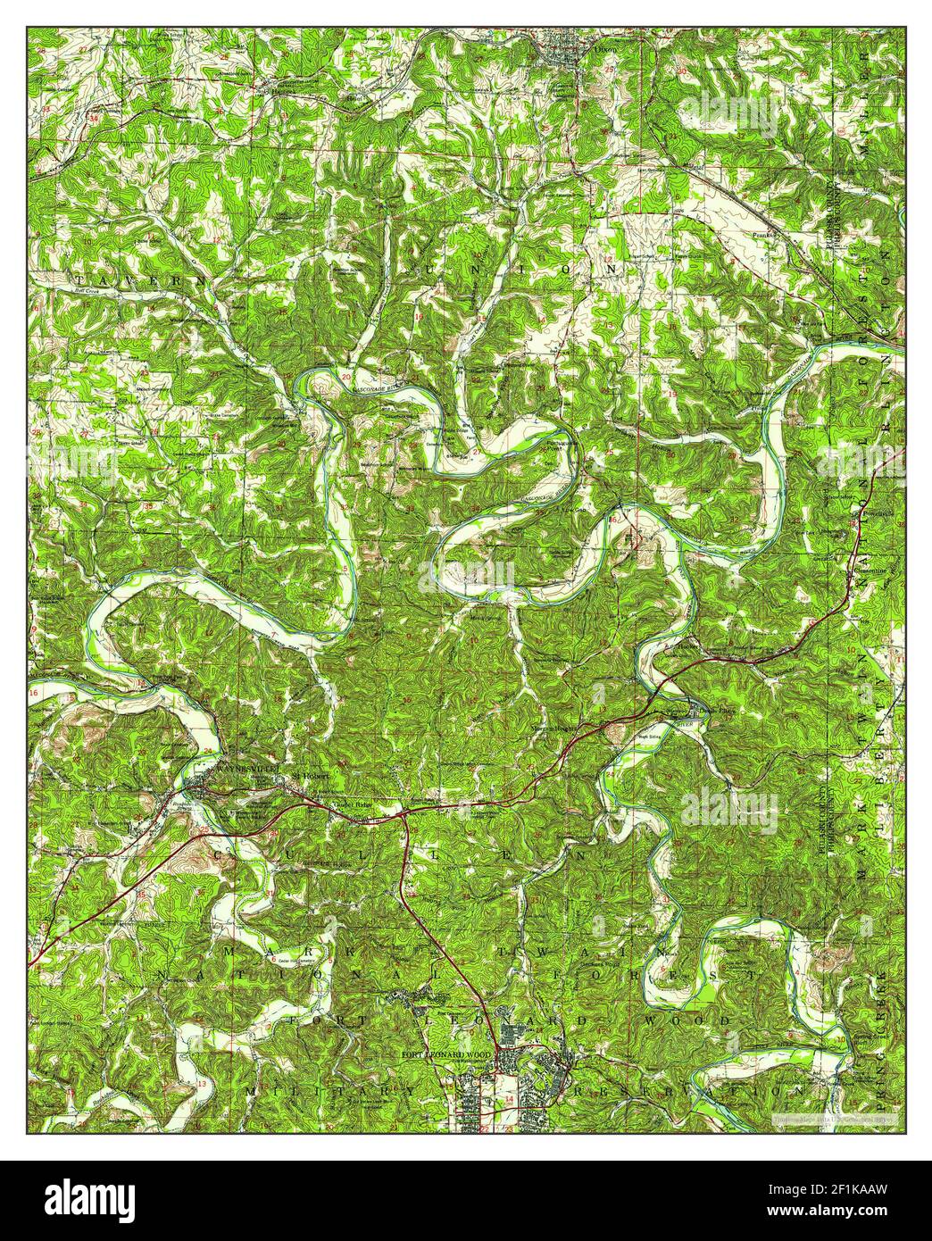 Map of waynesville hi-res stock photography and images - Alamy