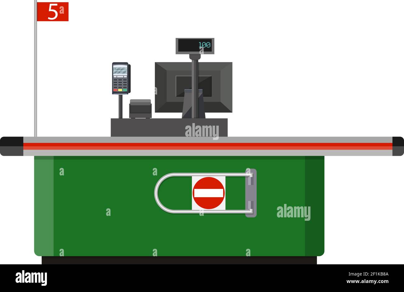 Grocery payment terminal icon Cut Out Stock Images & Pictures - Alamy