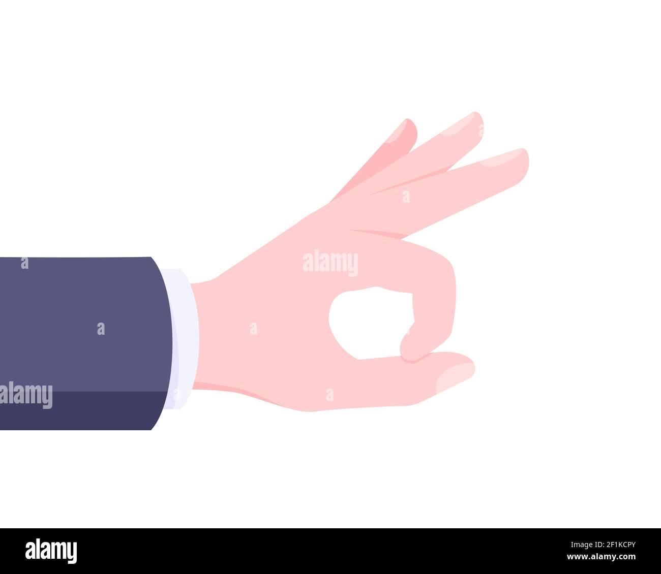 Giant hand ready to flick business concept vector illustration isolated ...