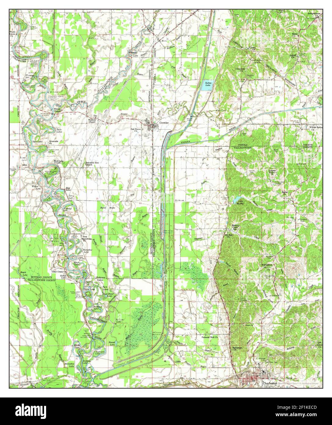 Crowder, Mississippi, map 1962, 1:62500, United States of America by ...