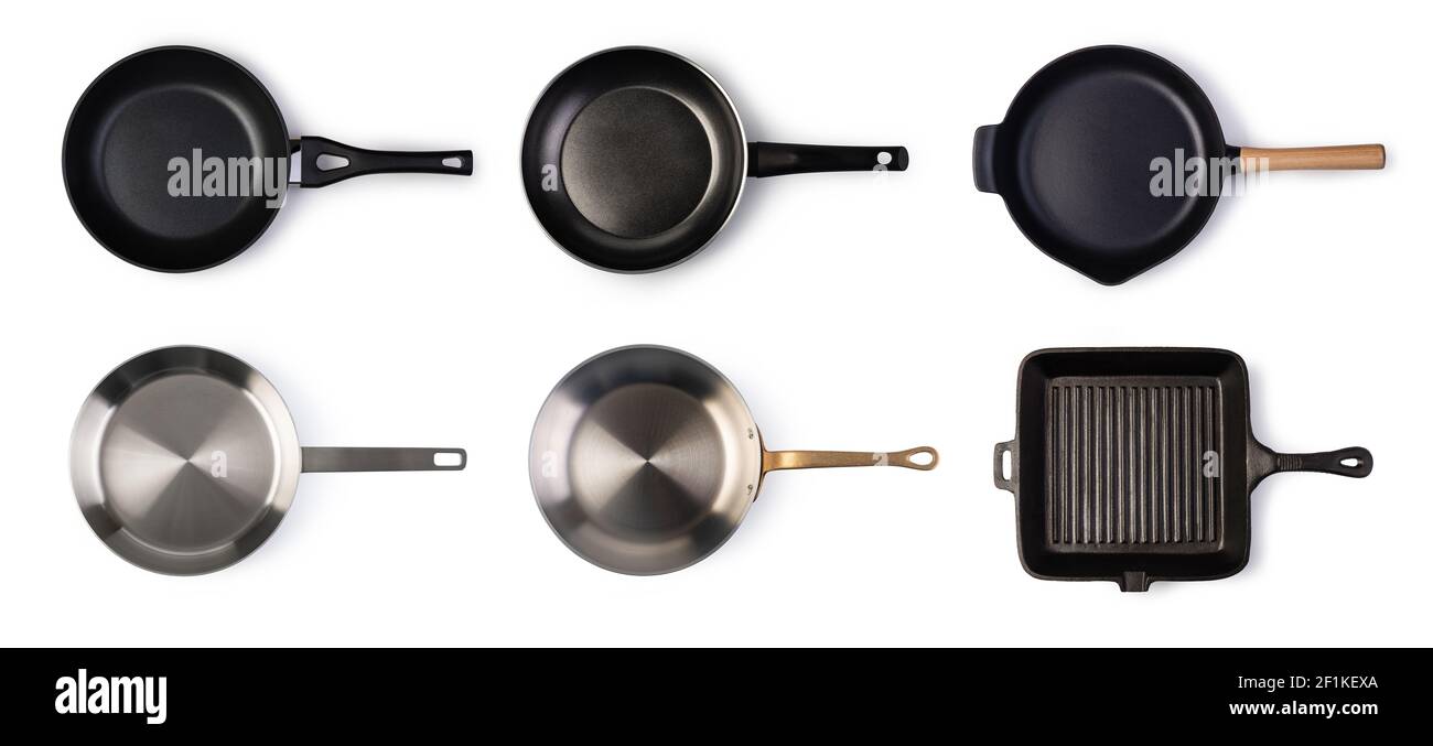 Frying Pan Set Stock Photo - Alamy