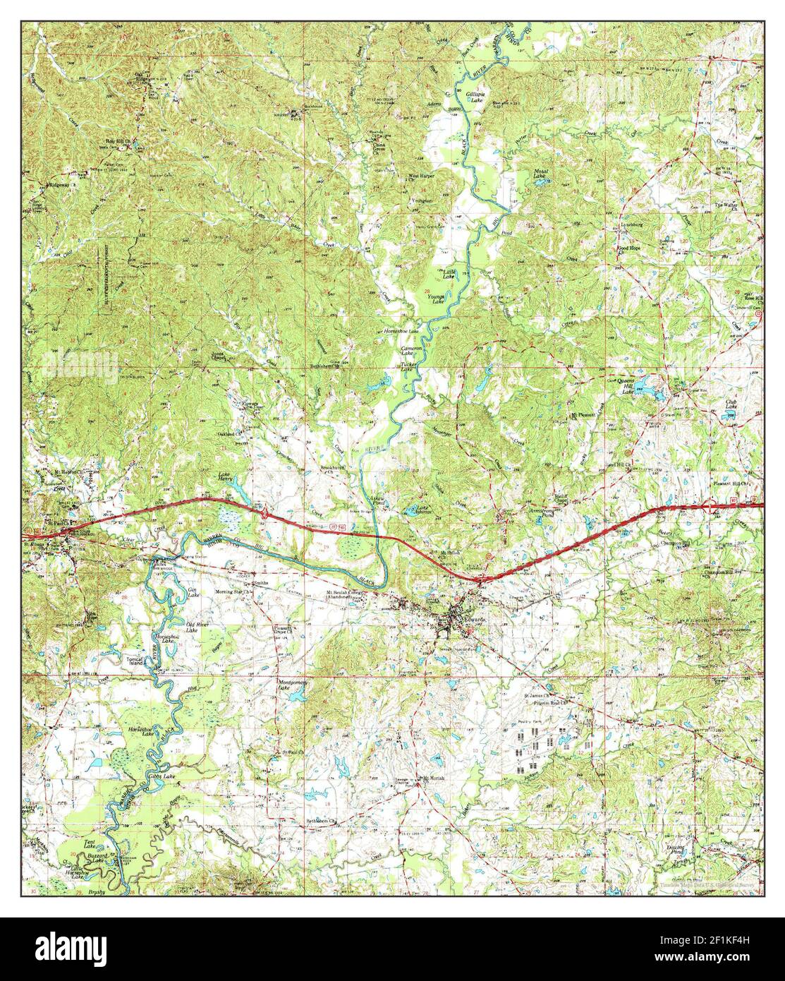 Edwards, Mississippi, map 1975, 1:62500, United States of America by ...