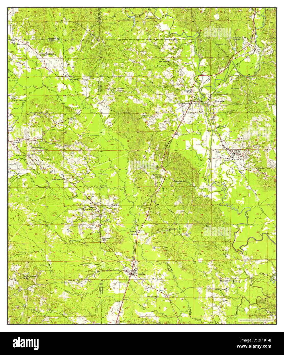 Enterprise, Mississippi, map 1957, 1:62500, United States of America by ...