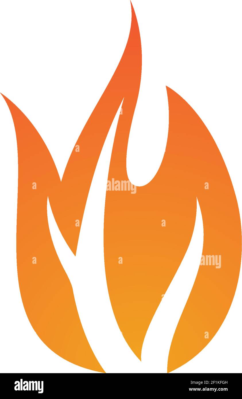 Fire flame Logo Template vector icon Oil, gas and energy logo concept ...