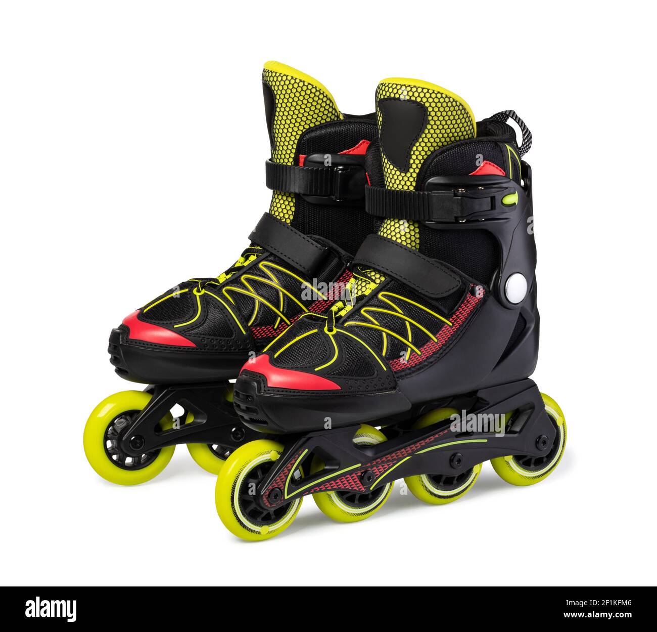 Inline skates. Isolated over white Stock Photo - Alamy