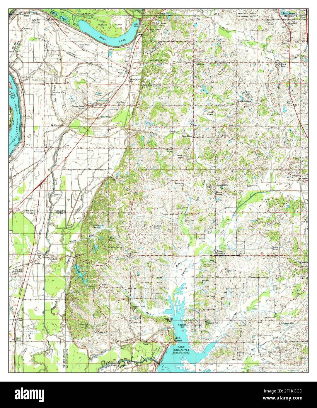 Horn lake map hi-res stock photography and images - Alamy