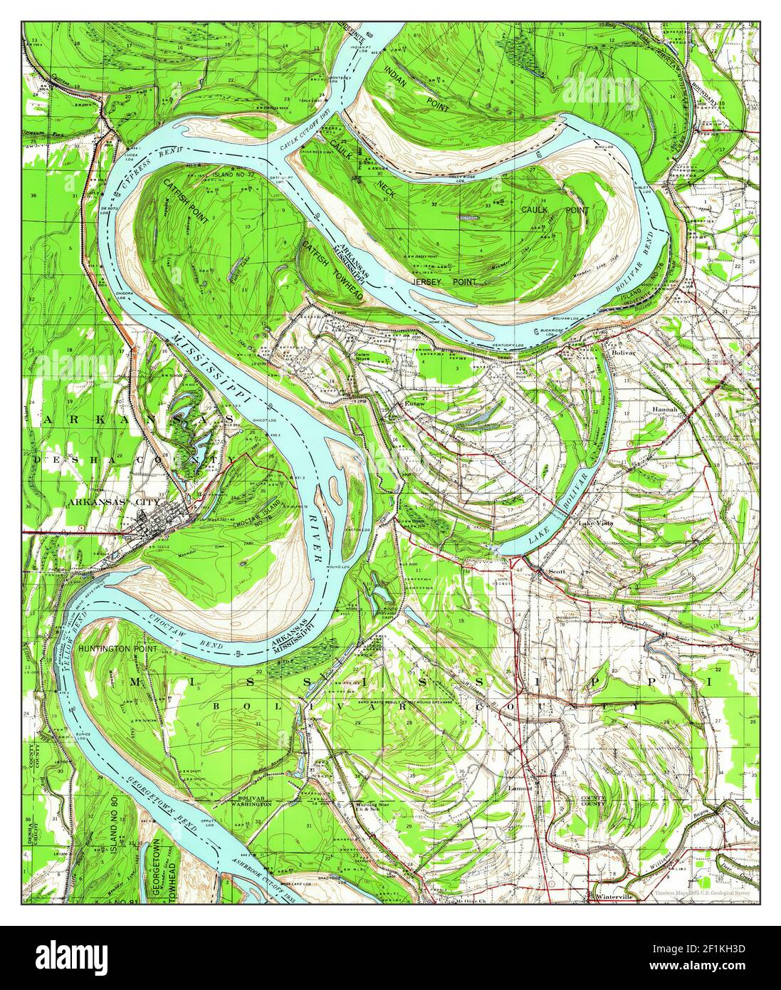 Lamont, Mississippi, map 1939, 1:62500, United States of America by ...