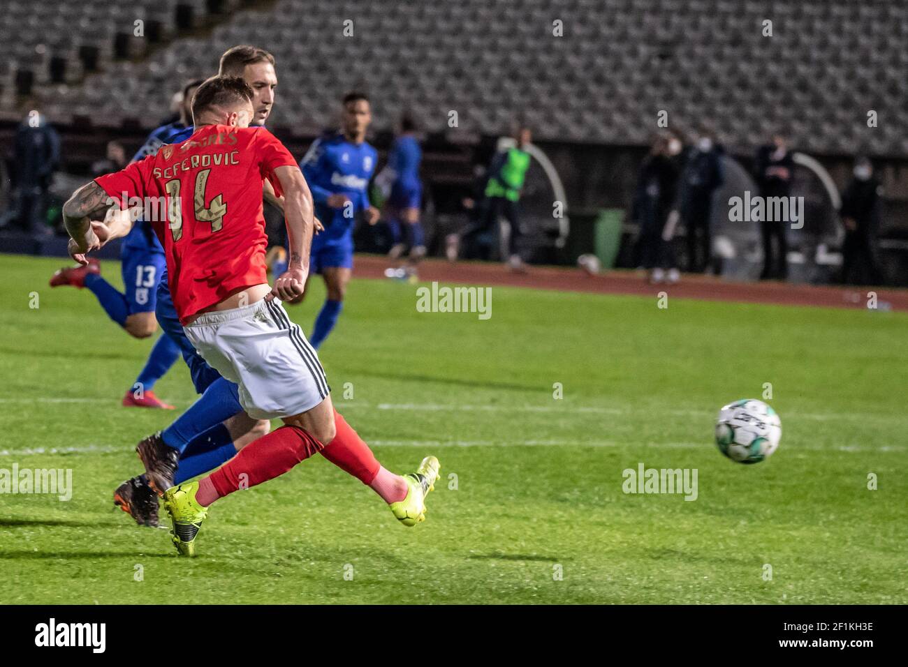 during the men´s Liga NOS game between Belenenses SAD and Benfica at ...