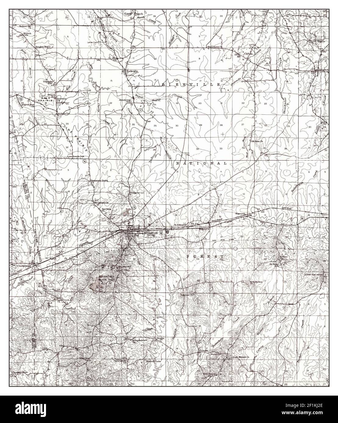 Morton, Mississippi, map 1951, 1:62500, United States of America by ...