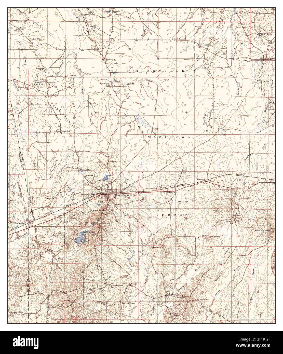 Morton, Mississippi, map 1951, 1:62500, United States of America by ...