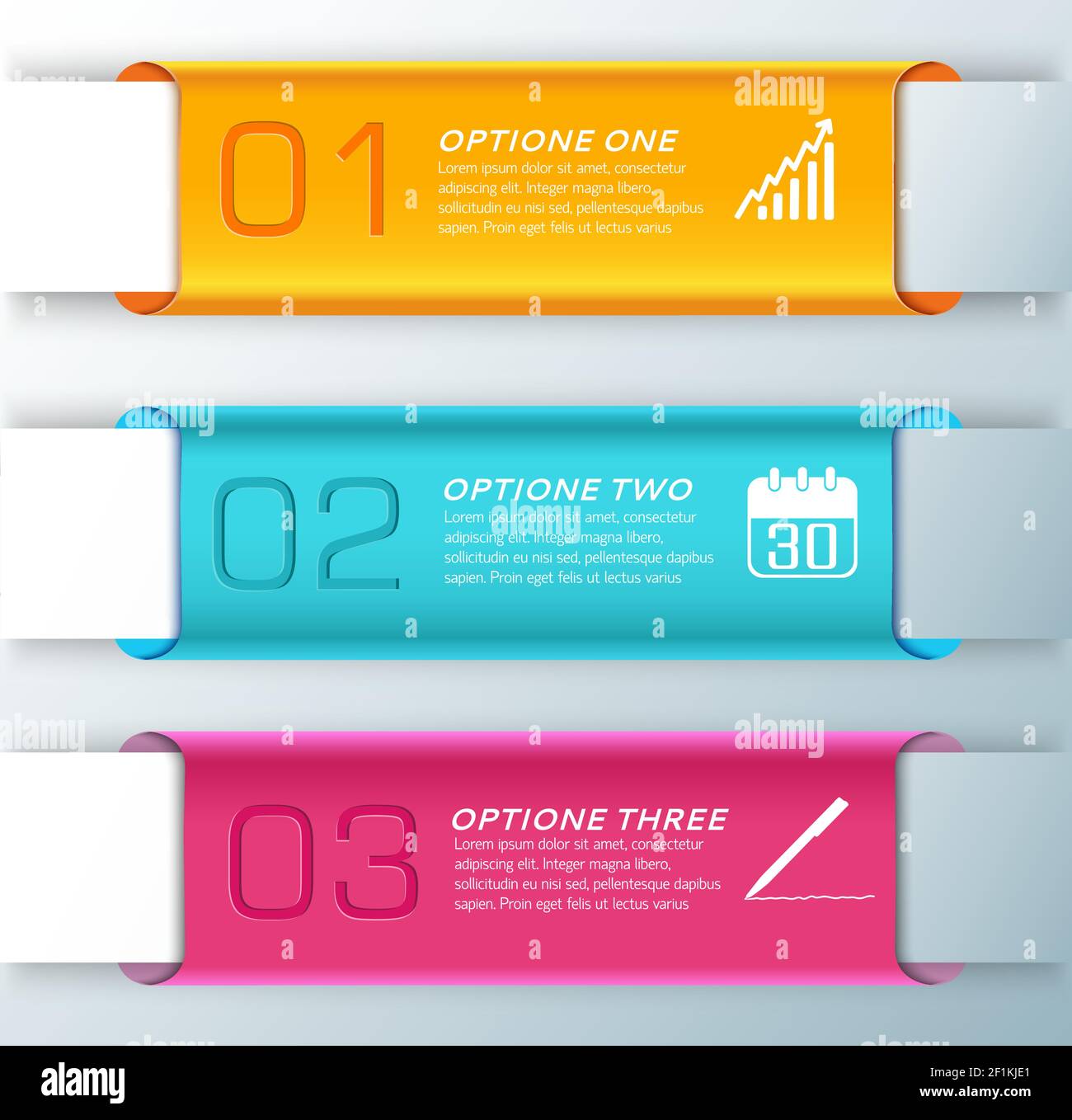 Three stylish horizontal orange light blue and orange banner set for ...