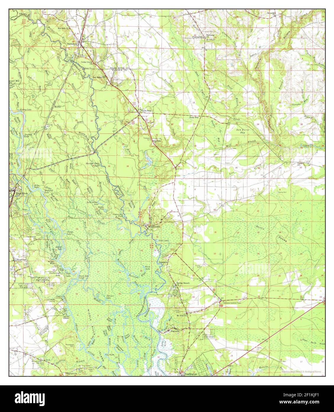 Nicholson, Mississippi, map 1959, 1:62500, United States of America by ...