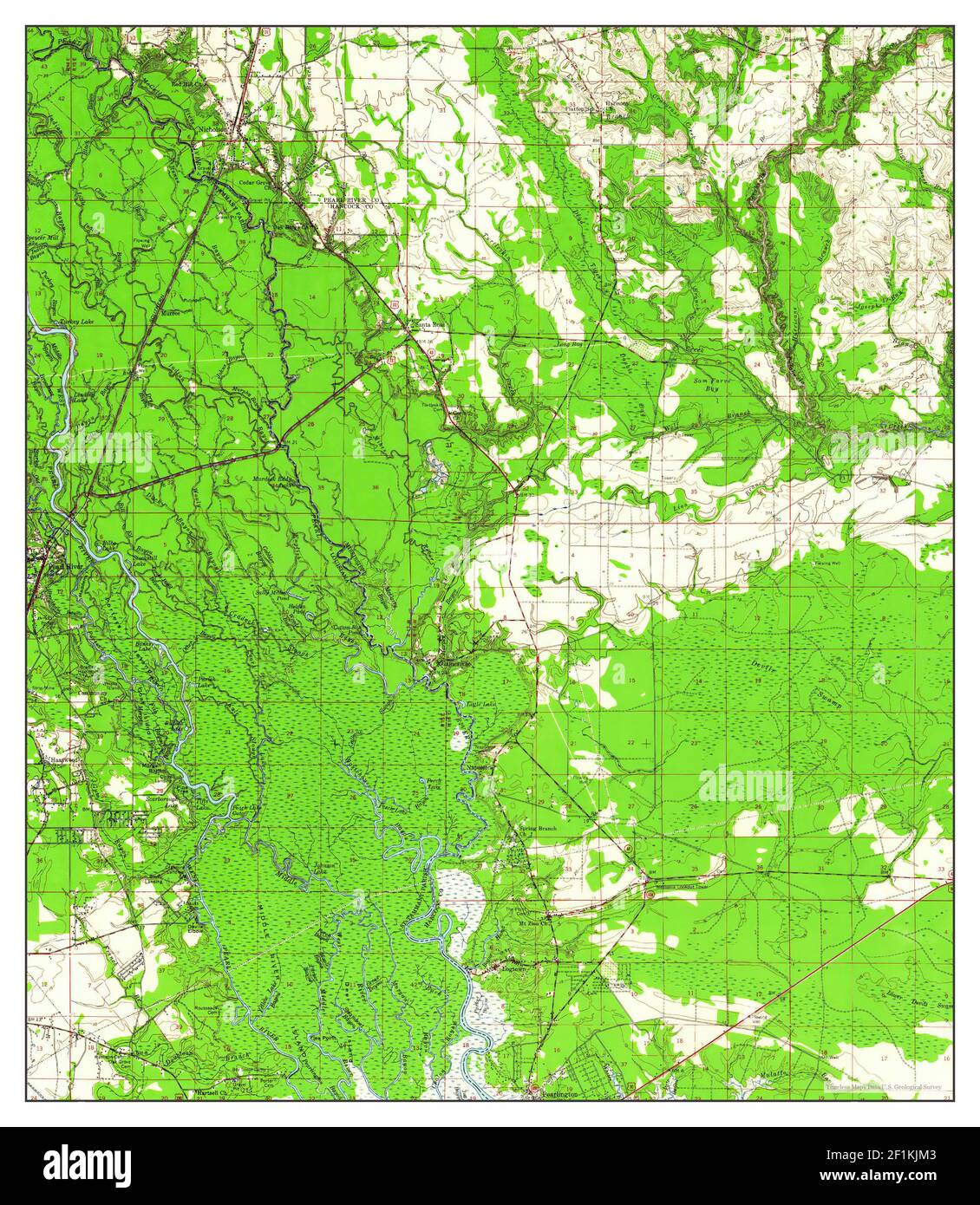 Nicholson, Mississippi, map 1959, 1:62500, United States of America by ...