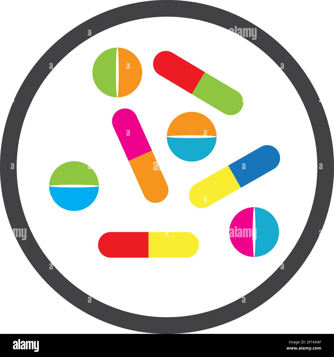 Drug logo template vector icon illustration design Stock Vector Image ...