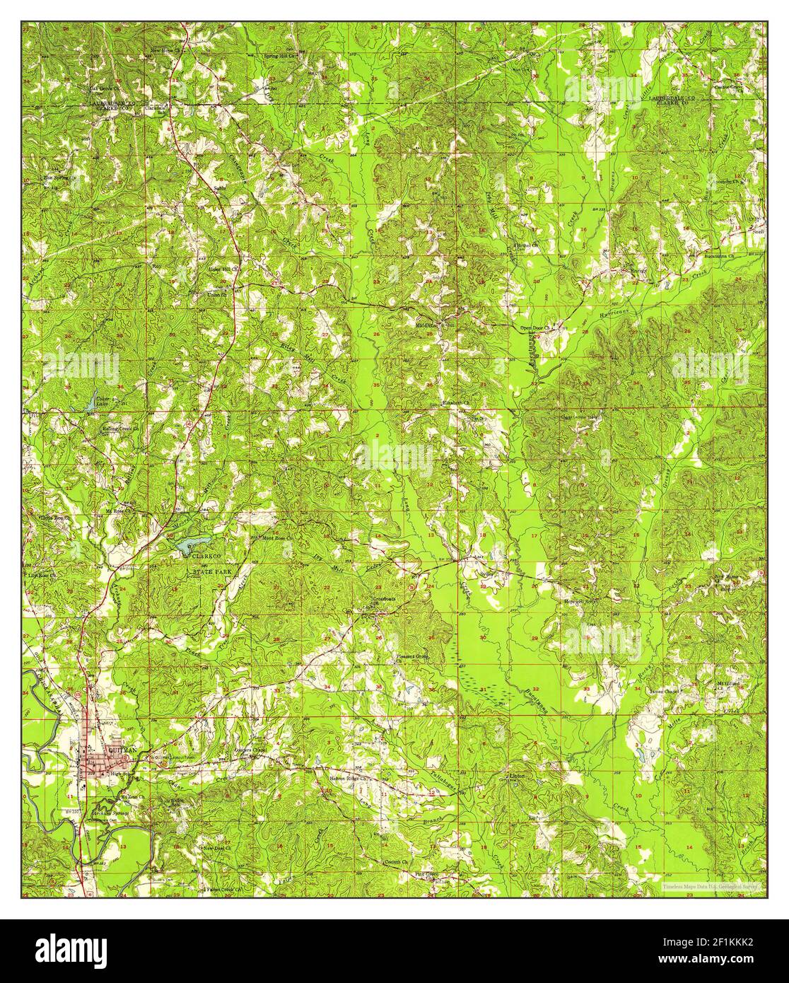 Map of quitman mississippi hi-res stock photography and images - Alamy