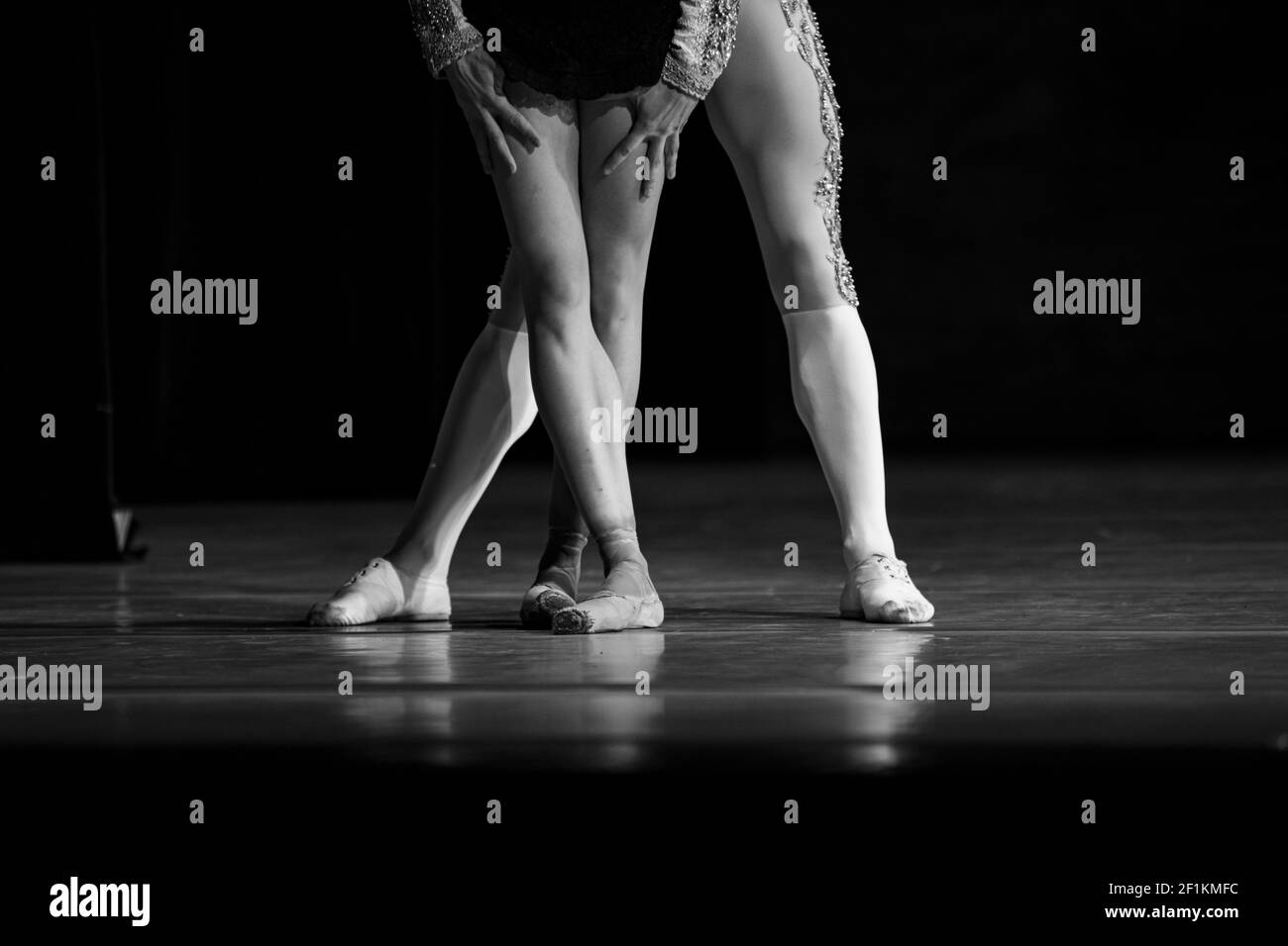 Closeup of classic ballet couple on stage Stock Photo - Alamy