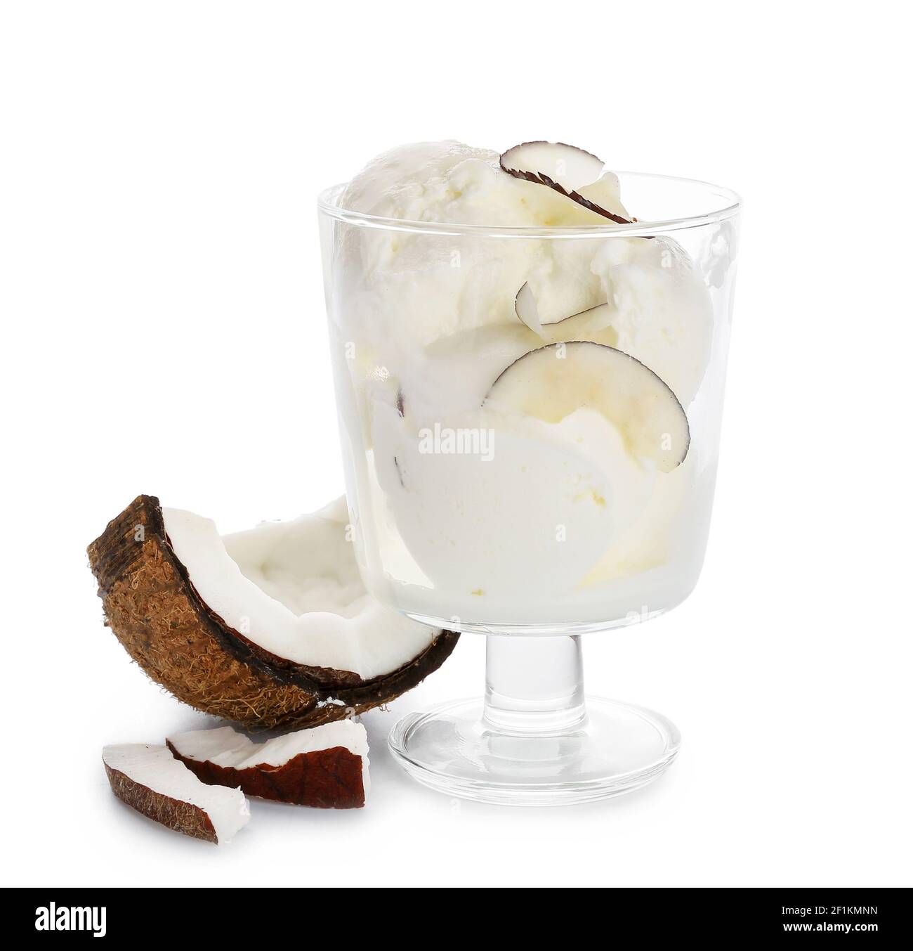 Ice cream coconut tropical Cut Out Stock Images & Pictures - Alamy