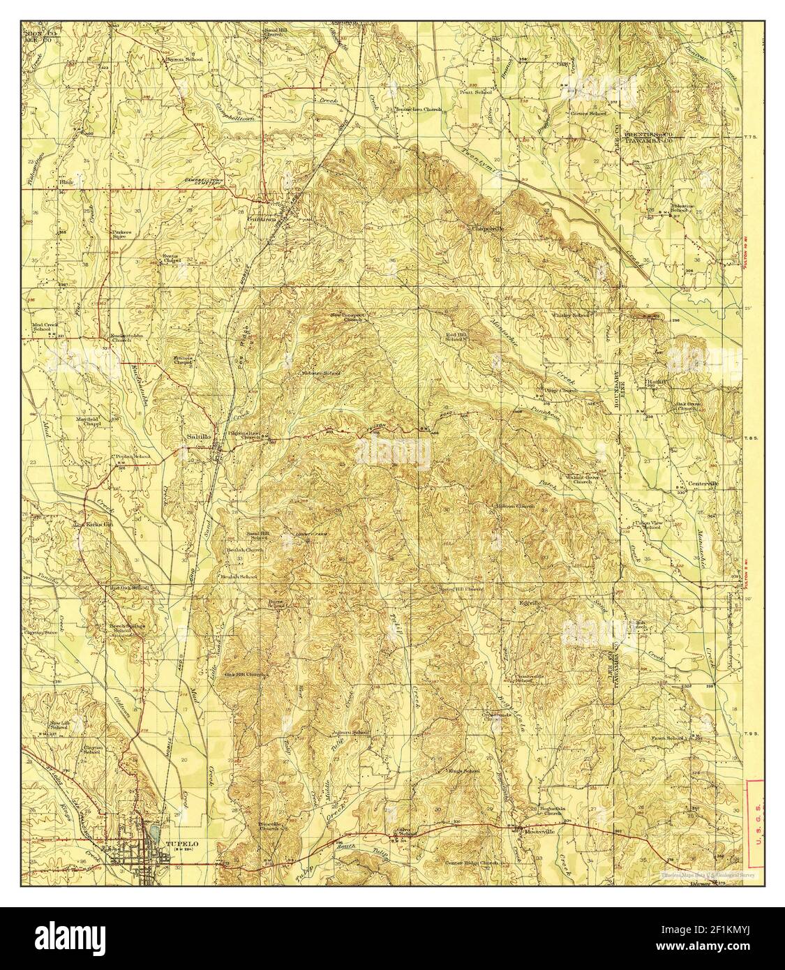 Tupelo mississippi map hi-res stock photography and images - Alamy