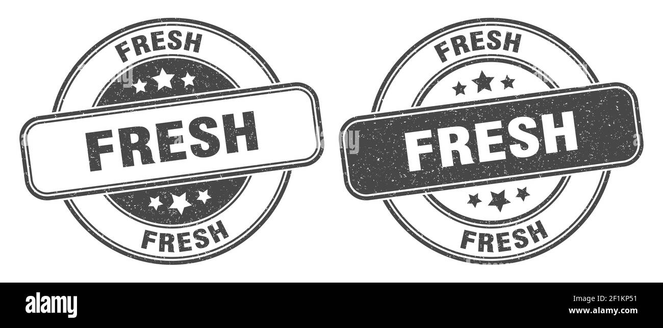 fresh stamp. fresh sign. round grunge label Stock Vector Image & Art ...