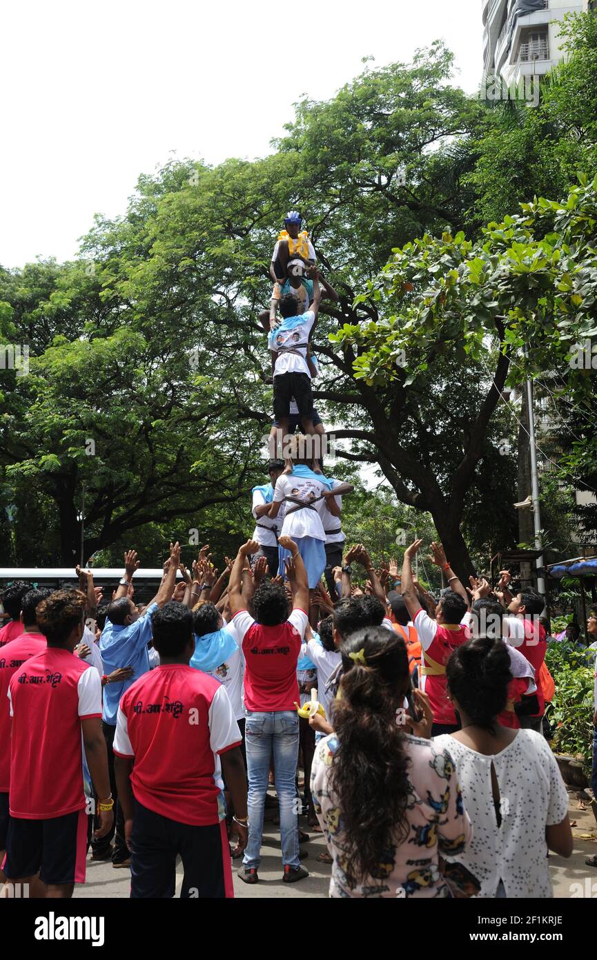 Krishna Janmashtami Pyramid High Resolution Stock Photography and ...
