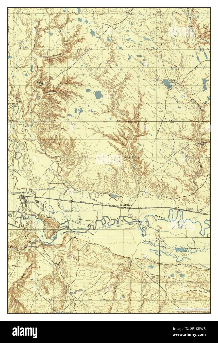 Chinook, Montana, map 1904, 1:62500, United States of America by ...