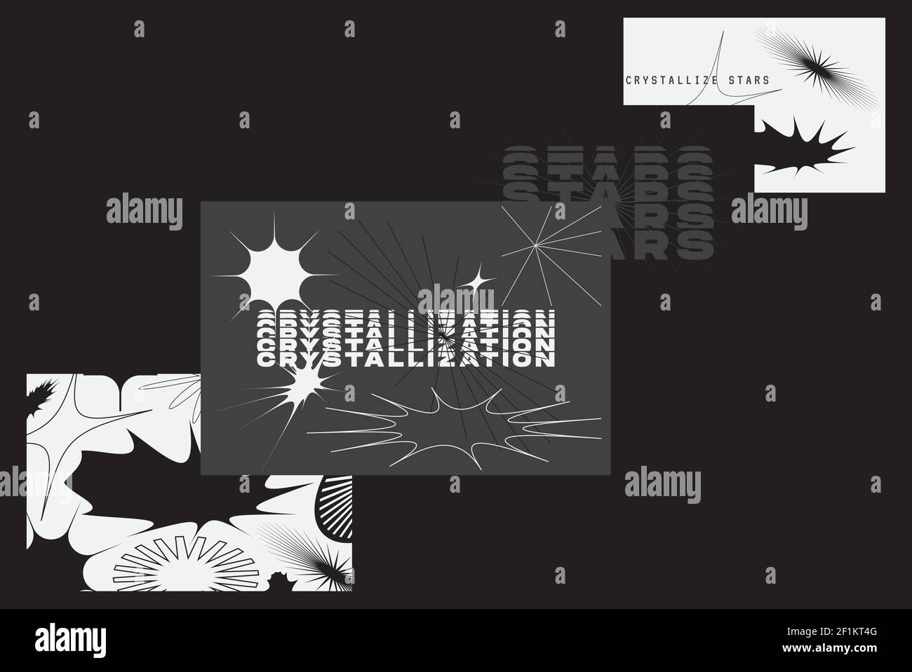 Stylised star element vector set. Here are many variations from usual ...