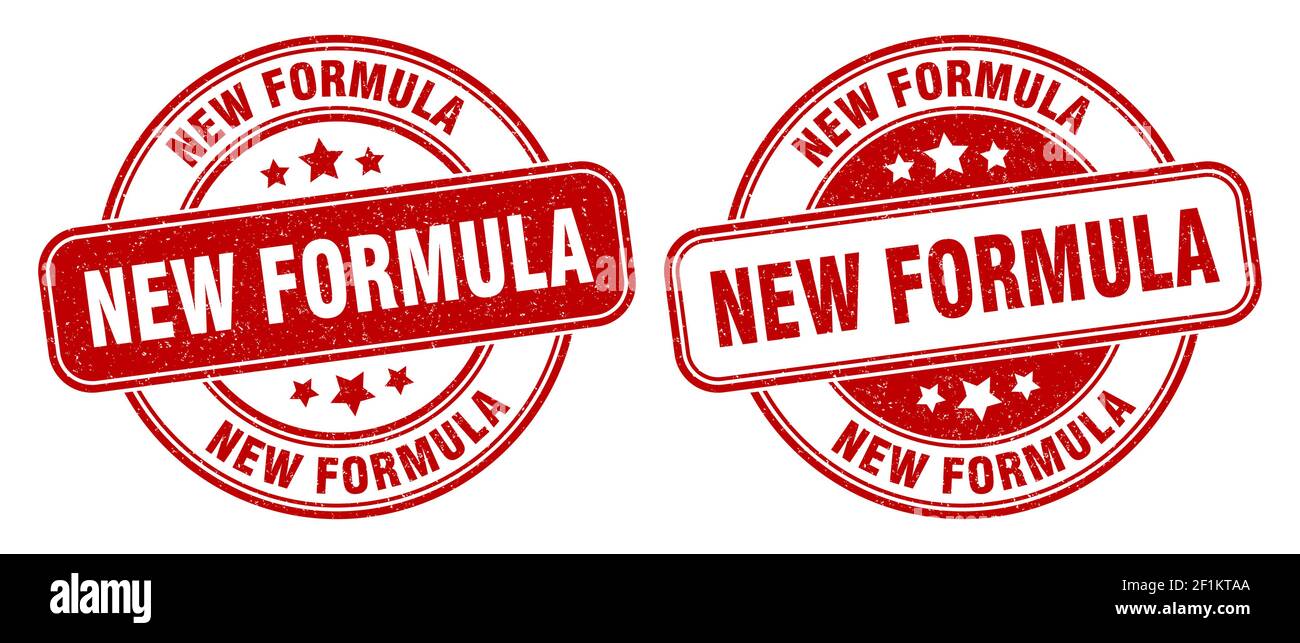 new formula stamp. new formula sign. round grunge label Stock Vector ...