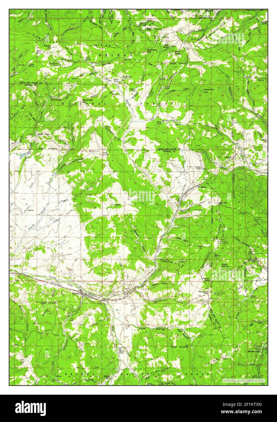 Elliston, Montana, map 1959, 1:62500, United States of America by ...