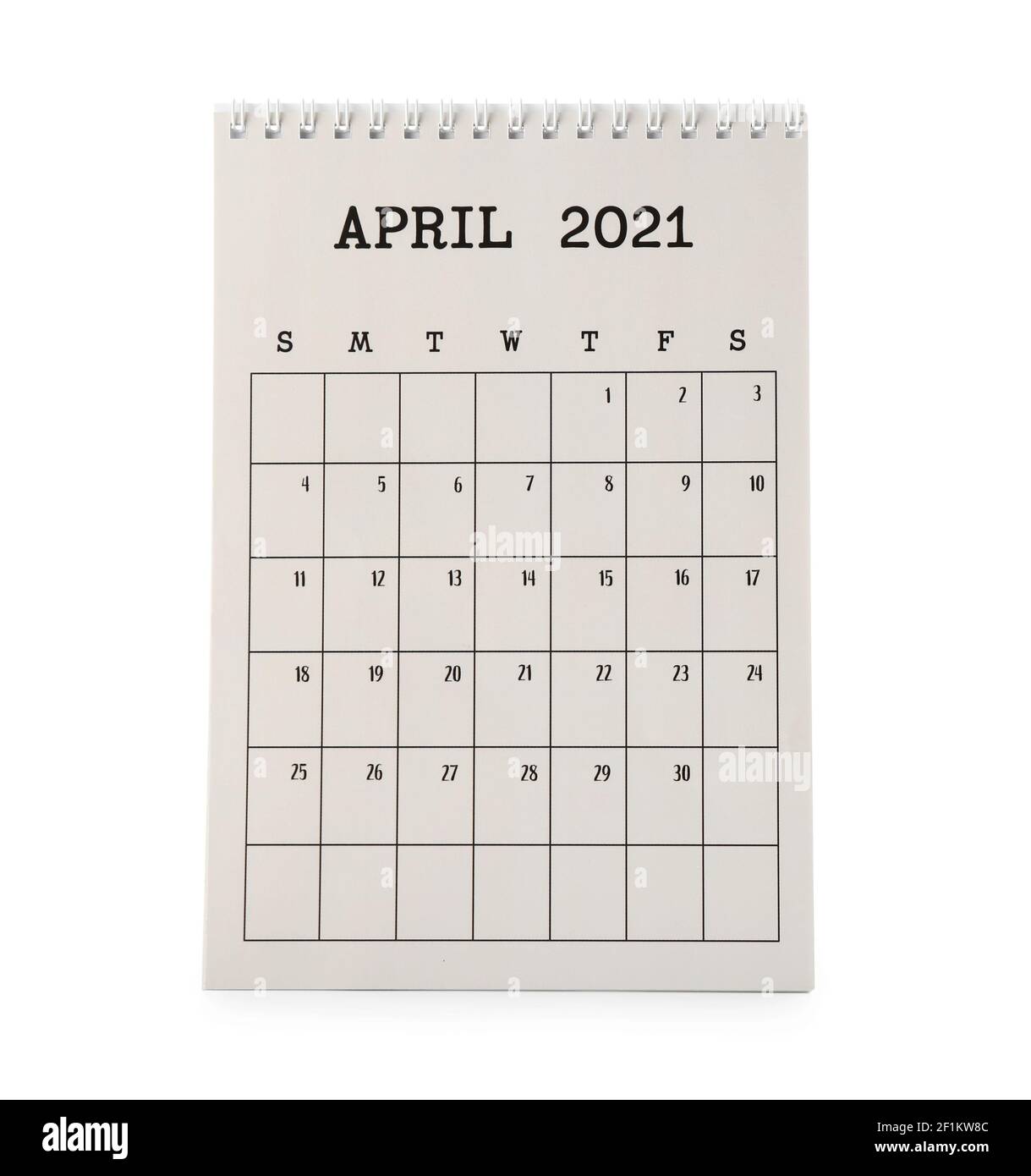 Flip paper calendar on white background Stock Photo - Alamy