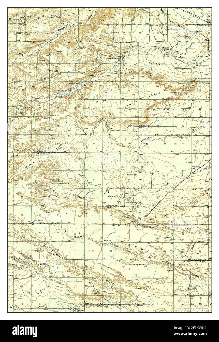 Map of gallup hi-res stock photography and images - Alamy
