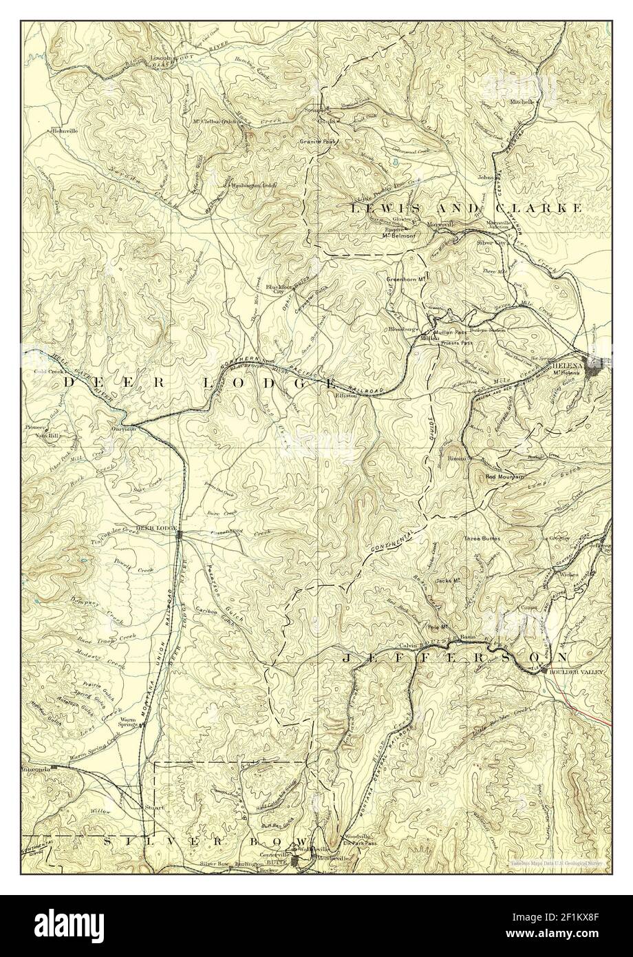 Old map of helena Cut Out Stock Images & Pictures - Alamy