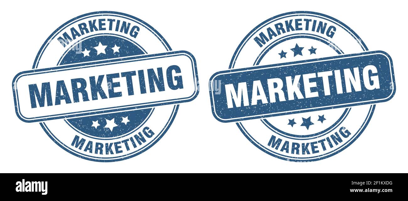 marketing stamp. marketing sign. round grunge label Stock Vector Image ...