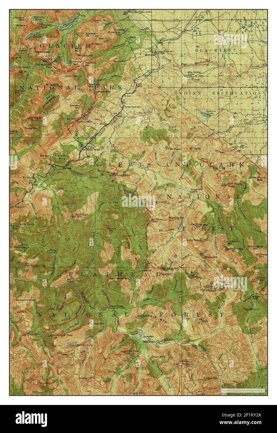 1913 map of montana hi-res stock photography and images - Alamy