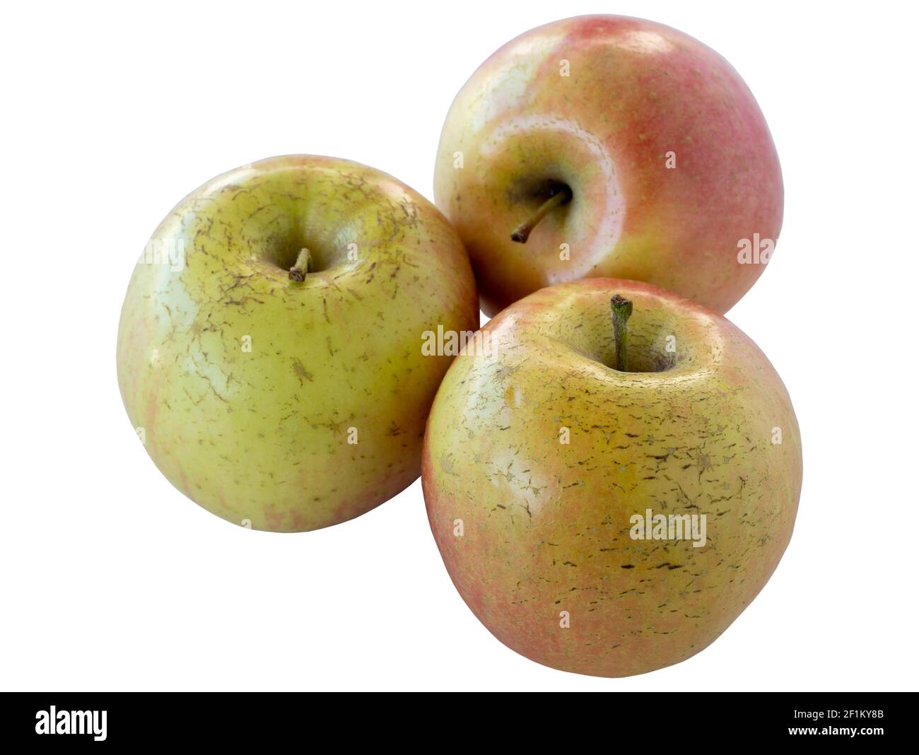 Organic apple isolated on white background Stock Photo - Alamy