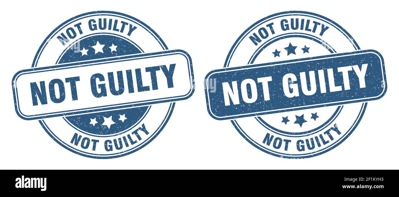 Not guilty stamp Stock Vector Images - Alamy