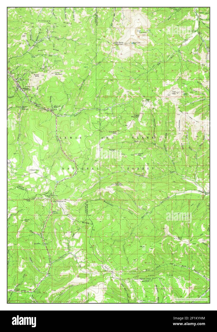 Neihart, Montana, map 1961, 1:62500, United States of America by ...