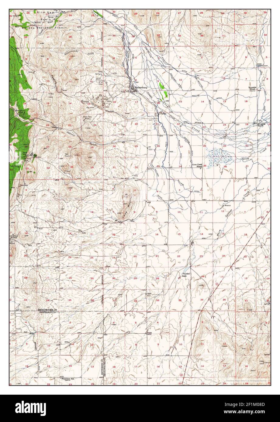 Map of radersburg montana hi-res stock photography and images - Alamy