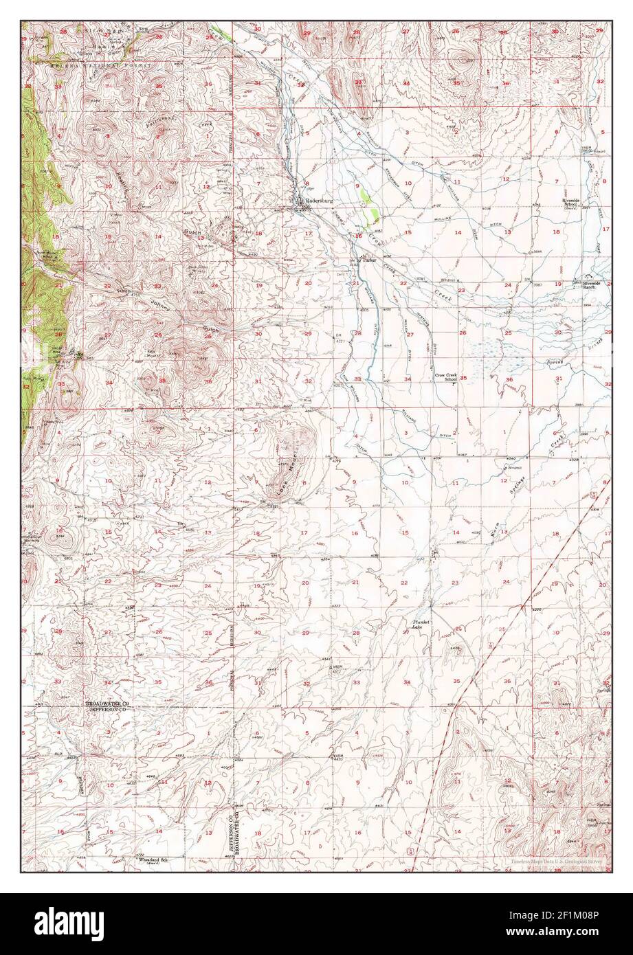 Map of radersburg hi-res stock photography and images - Alamy