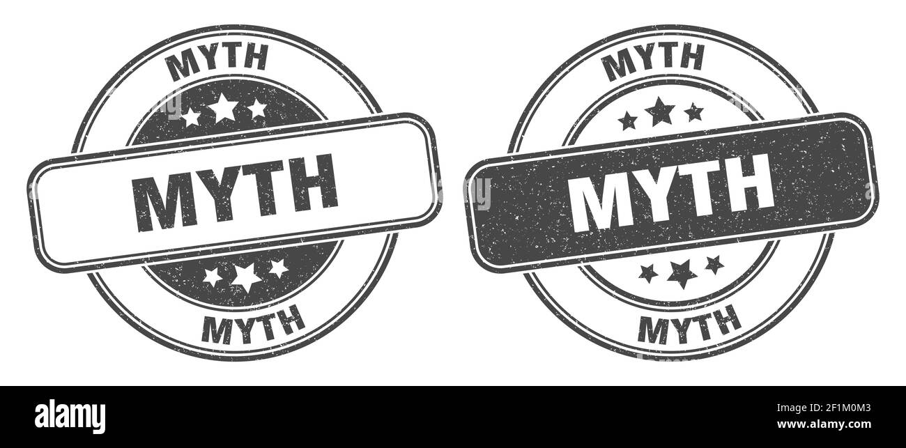 myth stamp. myth sign. round grunge label Stock Vector Image & Art - Alamy
