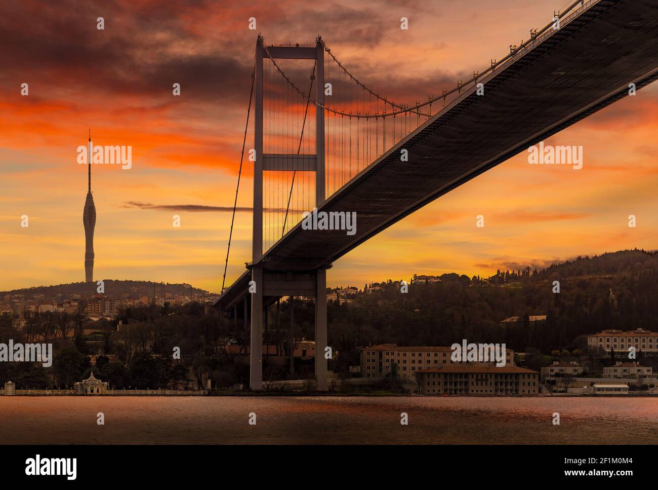 Bosphorus bridge between european and asian part of Istanbul, Turkey ...